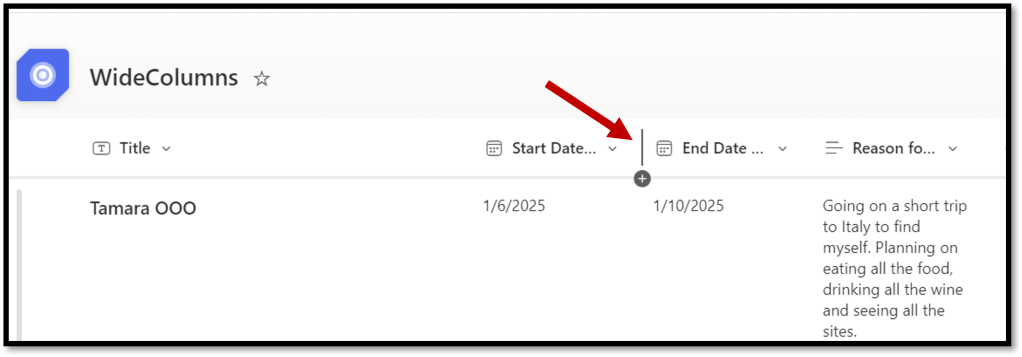 Save Column Width in SharePoint Online List or Library | Hey Tamara!